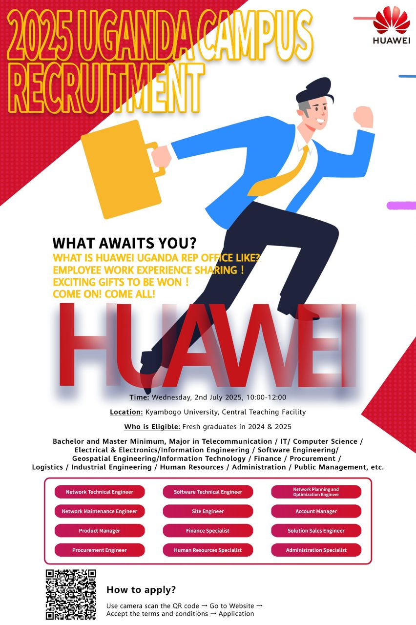 Huawei Technologies Uganda Launches 2025 Campus Recruitment Program To ...